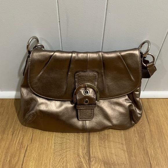 Coach | Bags | Coach Shoulder Bag In Bronze | Poshmark